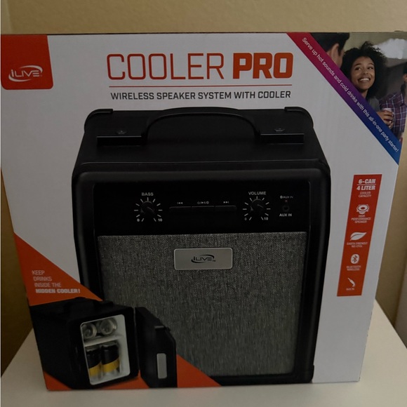 Portable Audio & Video | Cooler Pro Wireless Speaker System Black ...